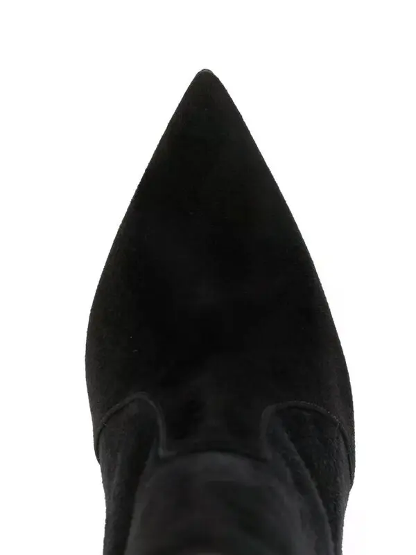 Casadei Blade 125mm Leather Ankle Boots