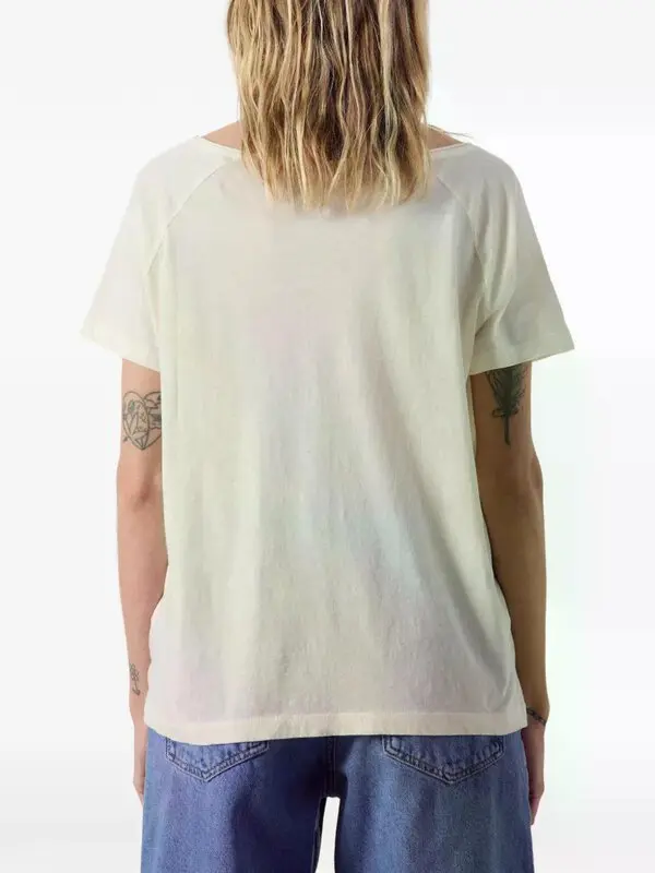 American Vintage Laloom Boat-neck T-shirt - White