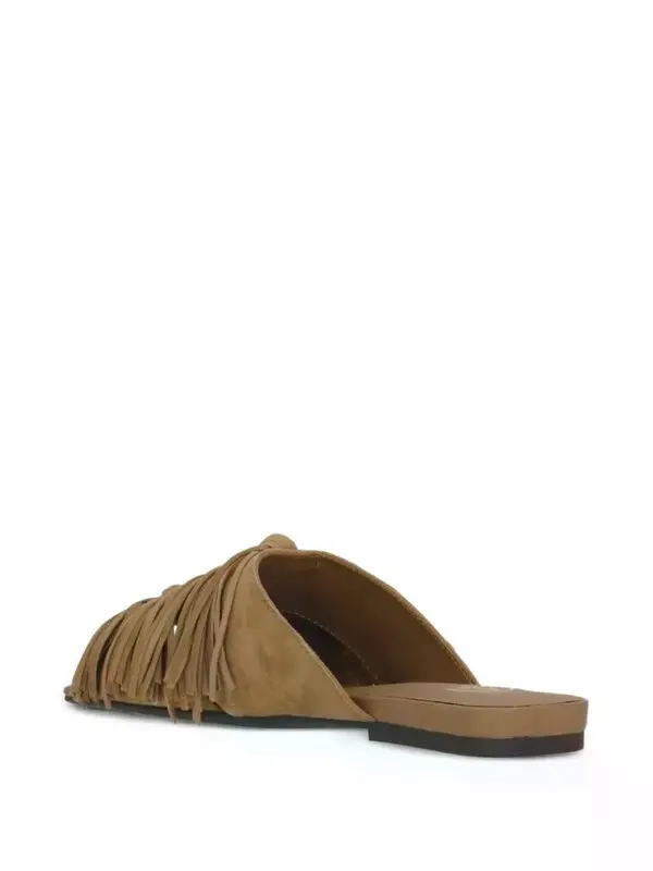Ash Brigitte Fringe Braided Sandals - Neutrals
