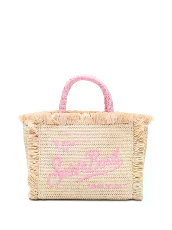MC2 SAINT BARTH Mini Vanity Straw Tote Bag - Neutrals