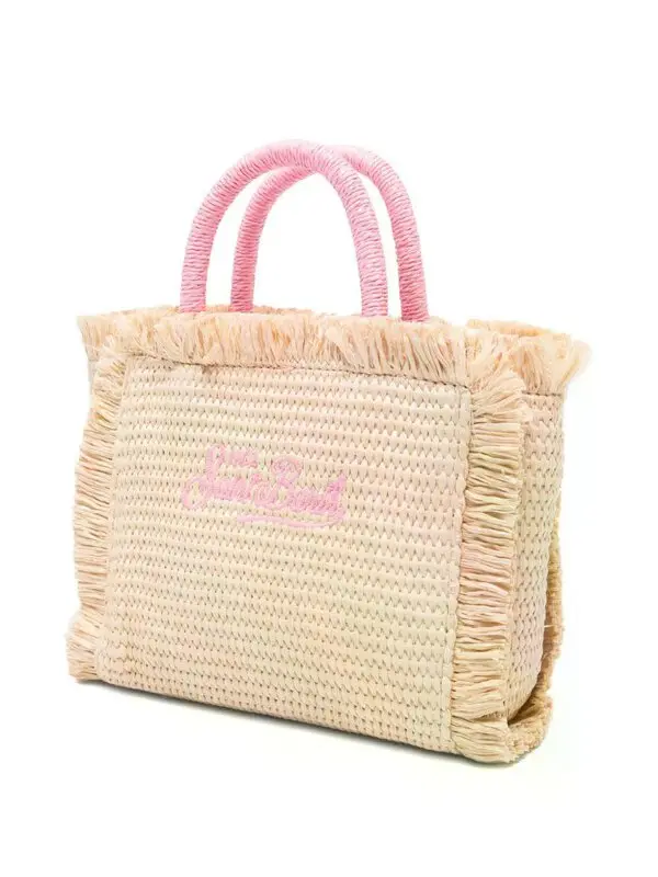 MC2 SAINT BARTH Mini Straw Vanity Tote - Neutrals