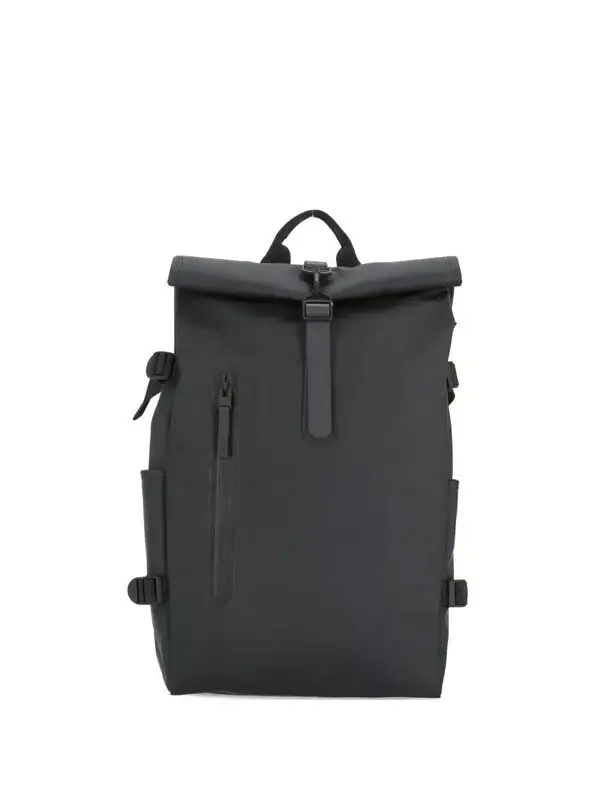 Rains Roll-top Backpack - Black