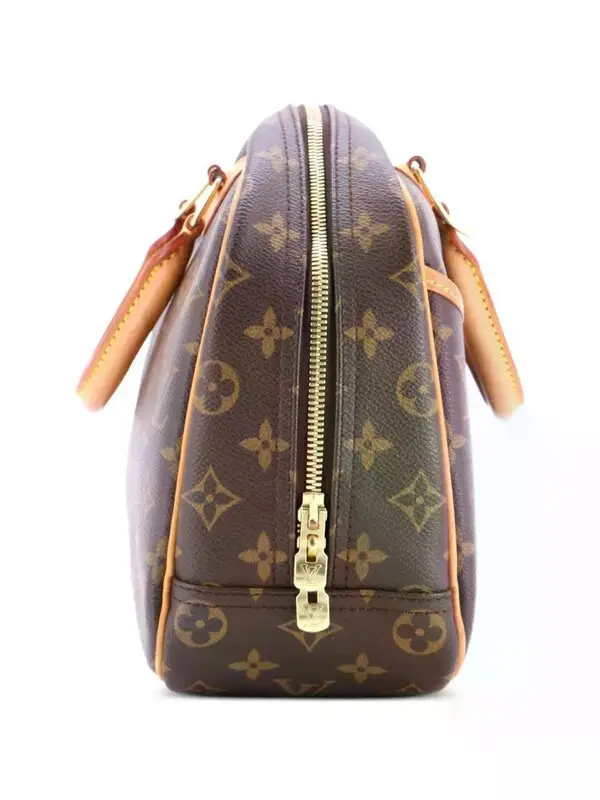 LOUIS VUITTON Trouville Handbag Monogram Canvas Satchel - Brown