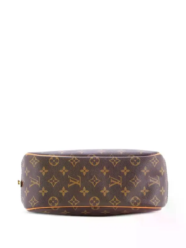 LOUIS VUITTON Trouville Handbag Monogram Canvas Satchel - Brown