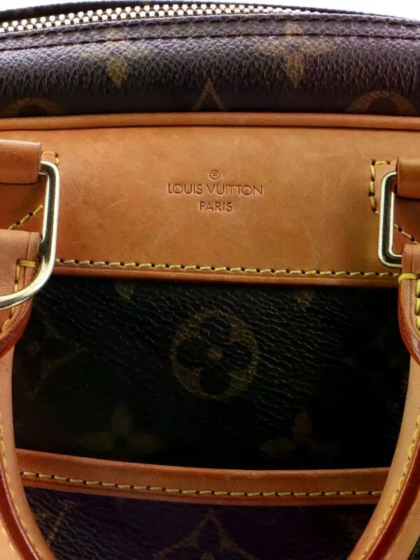LOUIS VUITTON Trouville Handbag Monogram Canvas Satchel - Brown
