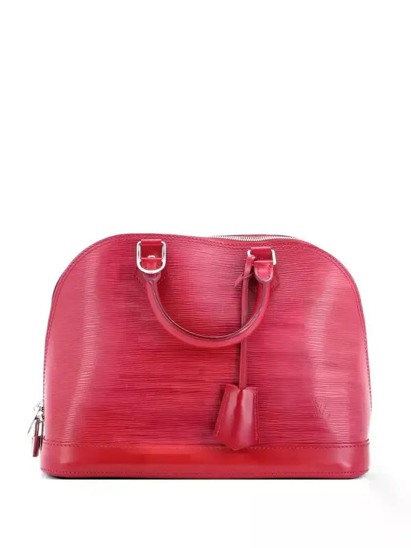 LOUIS VUITTON Alma Handbag Epi Leather Pm - Red