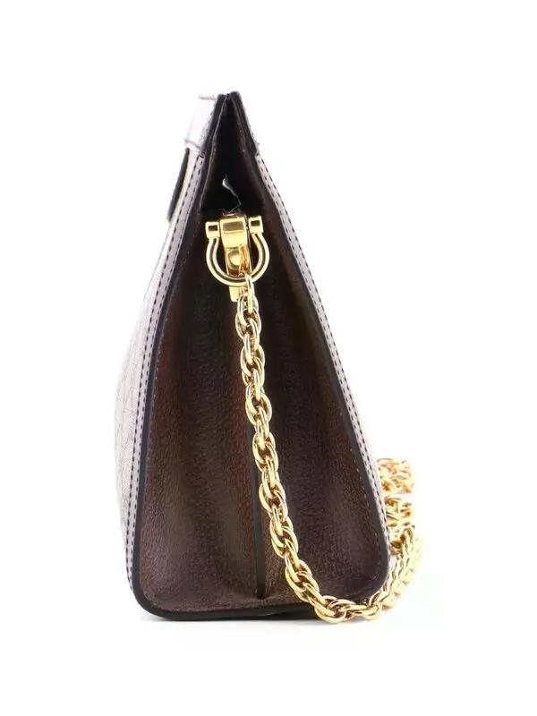 Gucci Ophidia Chain Gg Coated Canvas Medium Shoulder Bag - Brown