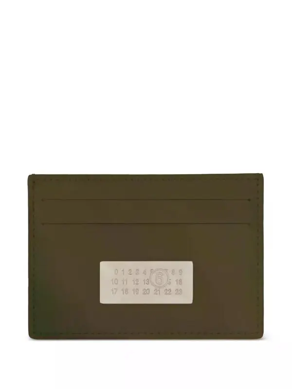 MAISON MARGIELA Logo-patch Card Holder - Green