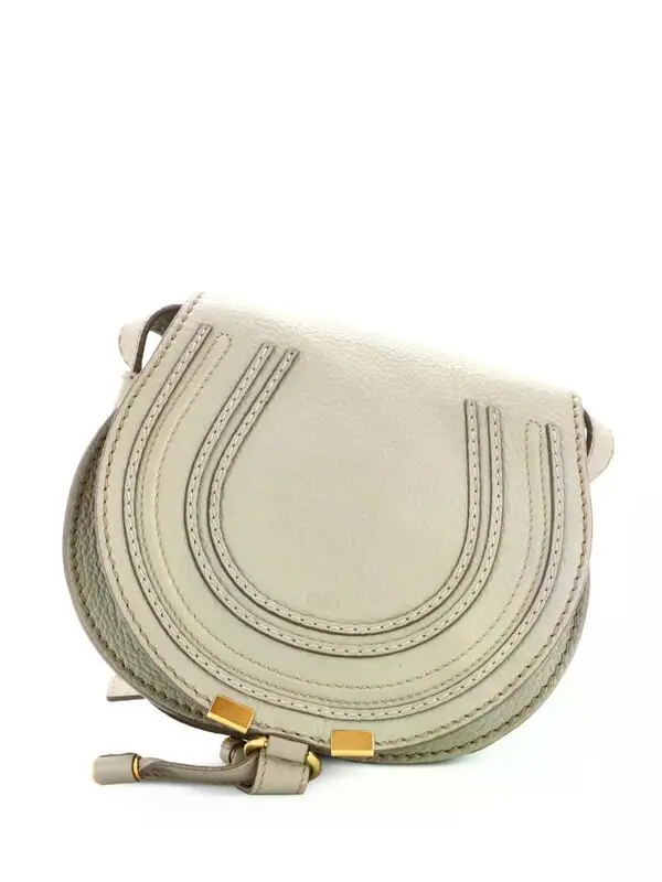 Chloé Marcie Leather Mini Crossbody Bag - Green