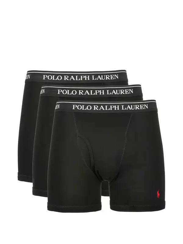 Polo Ralph Lauren Logo-waistband Boxers - Black