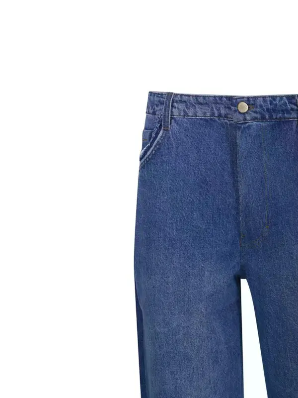 LITKOVSKA High-rise Straight-leg Denim Jeans - Blue