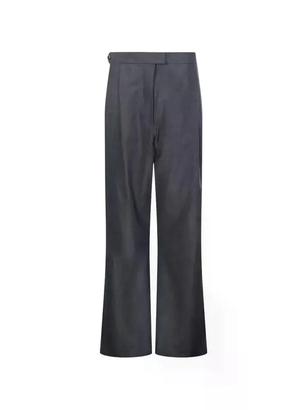 LITKOVSKA Frayed-edge Side-stripes Trousers - Grey