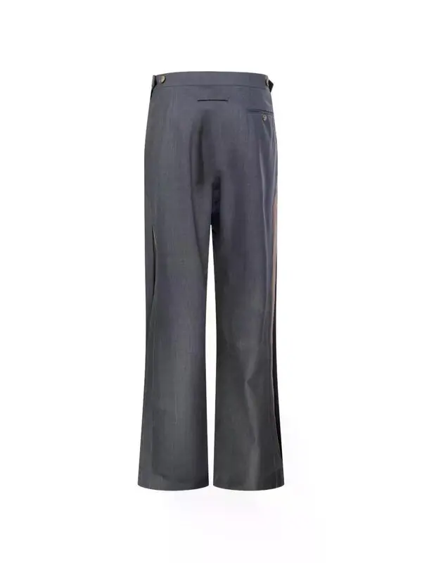 LITKOVSKA Frayed-edge Wide-leg Trousers