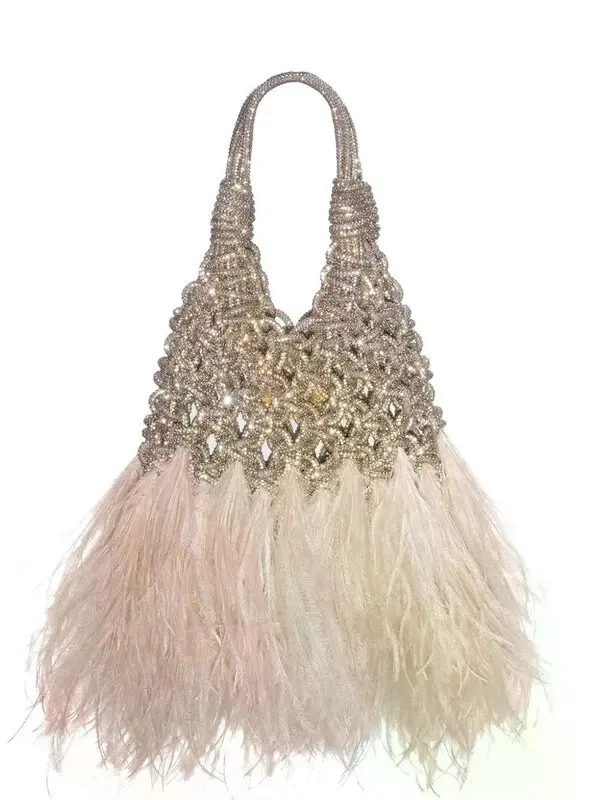 HIBOURAMA Vannifique Crystal-embellished Tote - Gold