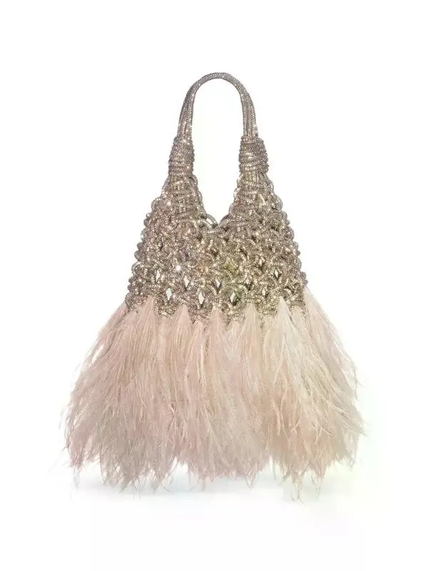 HIBOURAMA Vannifique Crystal-embellished Tote - Gold