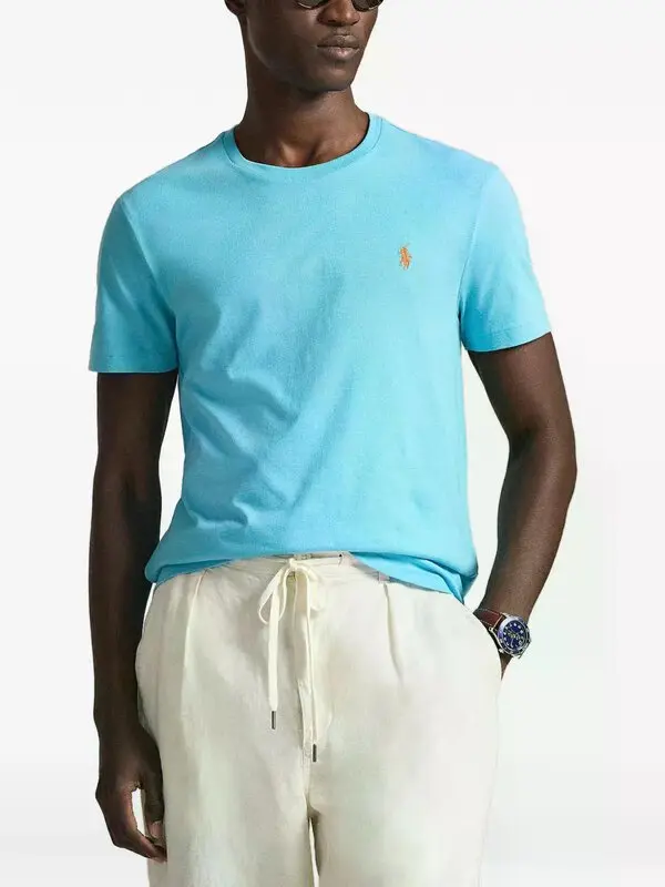 Polo Ralph Lauren Embroidered-logo T-shirt - Blue