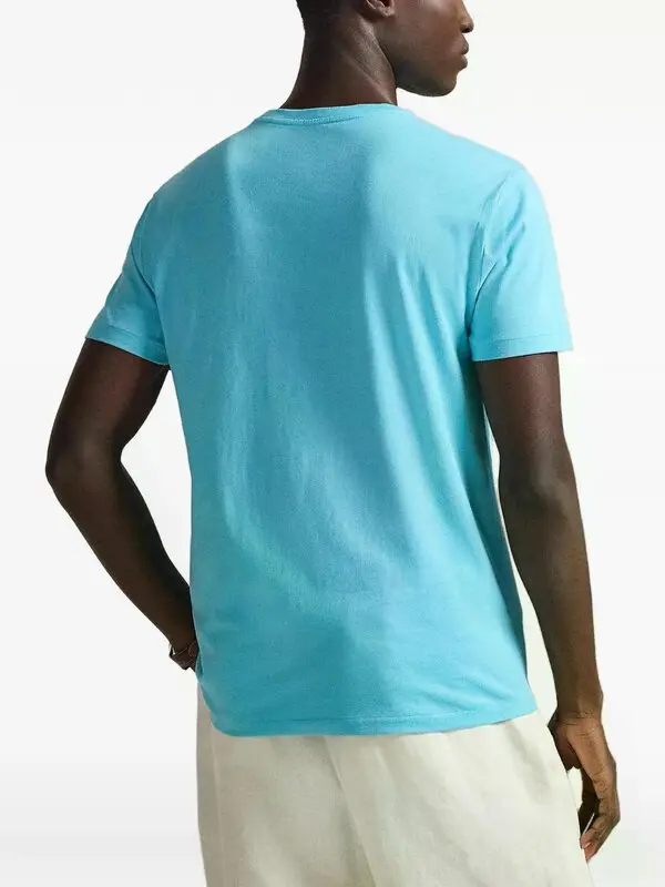 Polo Ralph Lauren Embroidered-logo T-shirt - Blue
