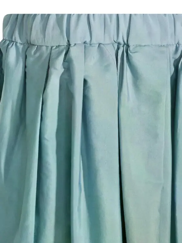 NINE:INTHE:MORNING Pleated Flared Midi Skirt