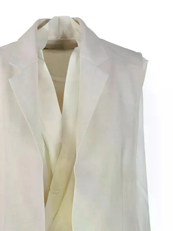 LITKOVSKA Notched Lapel Sleeveless Jacket