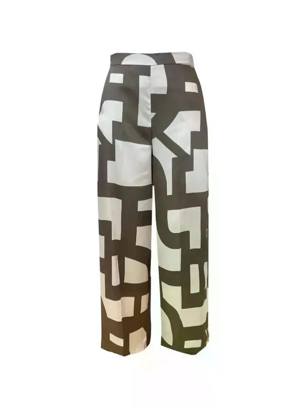 Marella Geometric-print Palazzo Pants