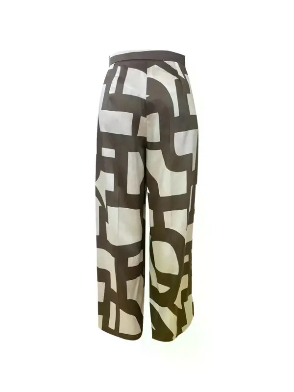 Marella Geometric-print Palazzo Pants