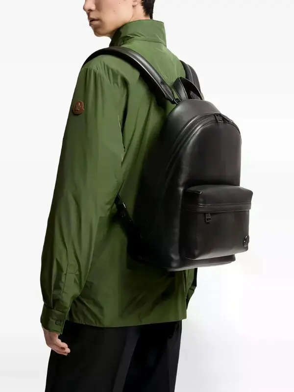 Moncler Leather Backpack - Black
