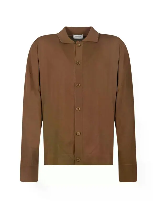 PAOLO PECORA Fine-knit Button-up Shirt
