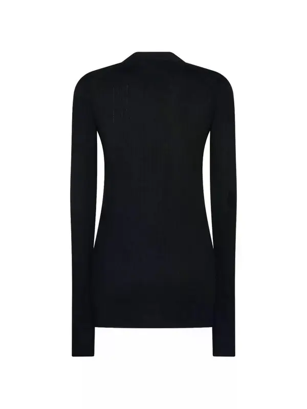 Malo Ribbed Knit V-neck Cardigan