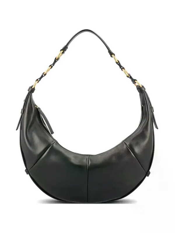 Saint Laurent Saharienne Leather Shoulder Bag - Black