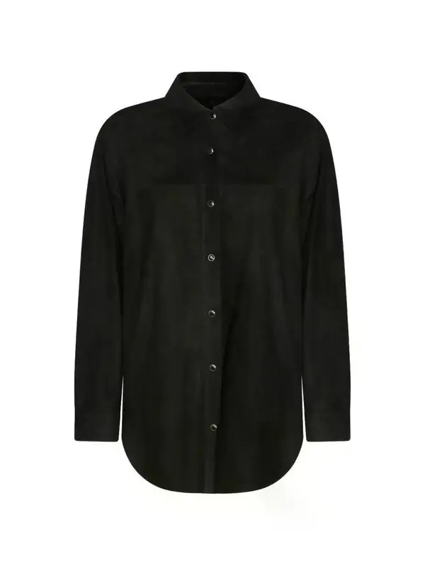 SALVATORE SANTORO Fringed Suede Jacket - Black