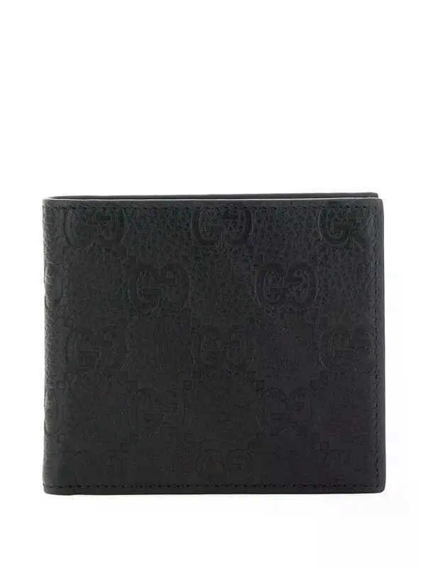 Gucci Gg-embossed Leather Wallet - Black