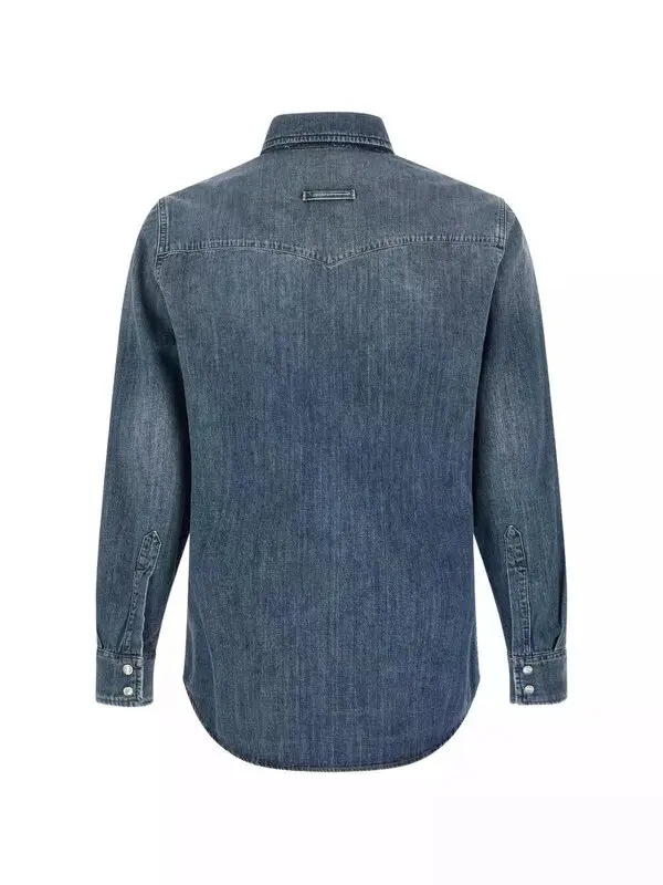 DEPARTMENT 5 Gospel Western-style Denim Shirt - Blue