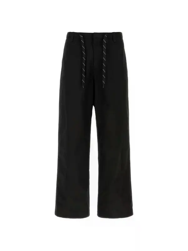 Balenciaga Wide-leg Drawstring Trousers - Black