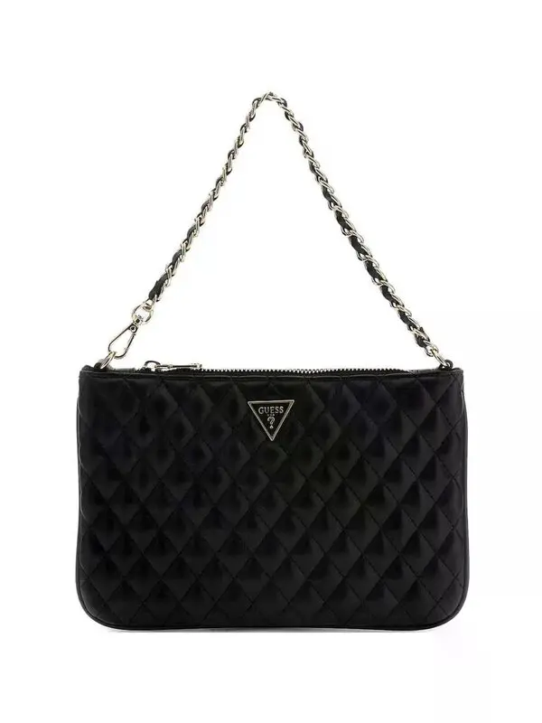 Guess Quilted Shoulder Bag - Black