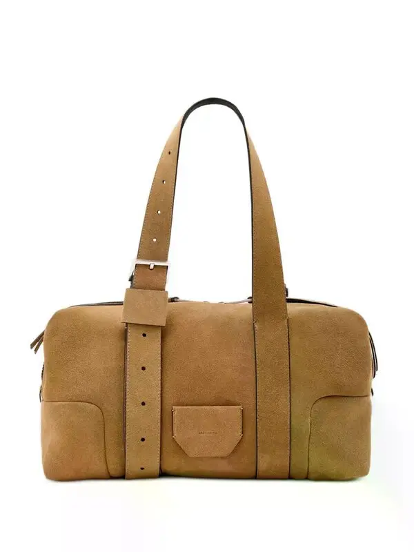 ALLSAINTS Ares Buckle-detail Shoulder Bag - Brown