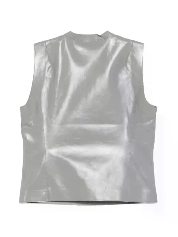 SAPIO Metallic Finish Sleeveless Gilet