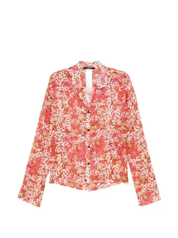 SAPIO Floral-print Chiffon Shirt