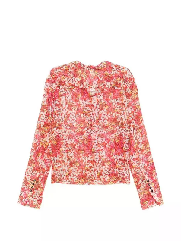 SAPIO Floral-print Chiffon Shirt