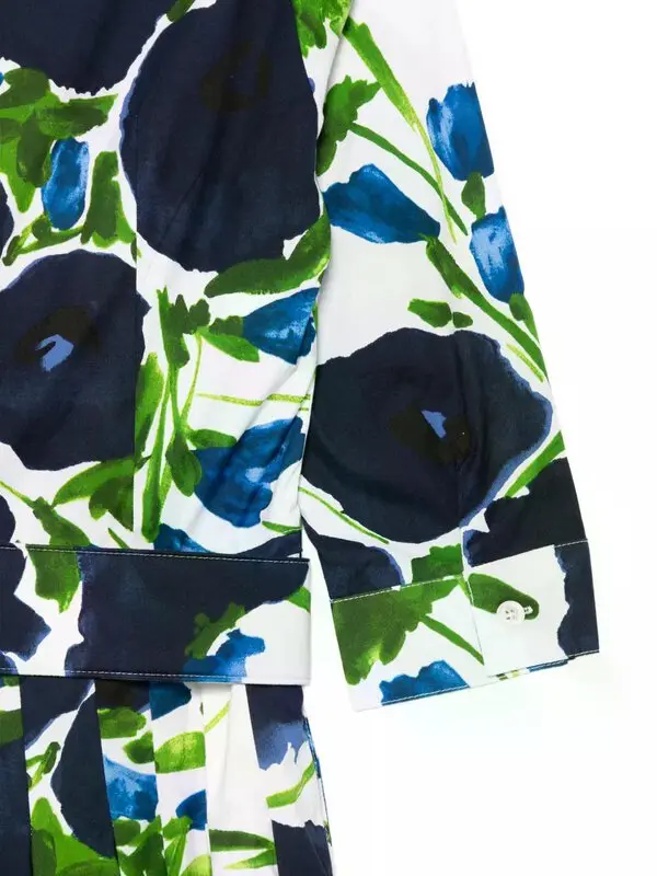 Samantha Sung Audrey Floral-print Midi Dress - White
