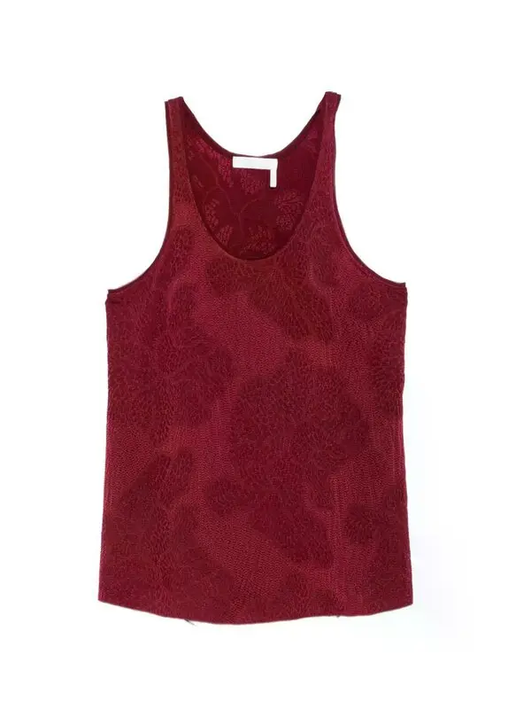 Chloé Floral-jacquard Tank Top