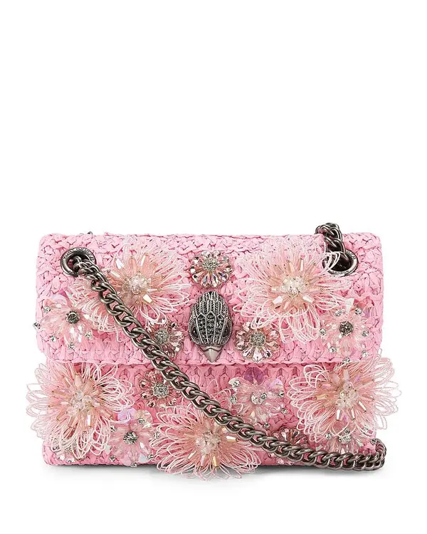 Kurt Geiger Kensington Mini Woven Convertible Crossbody - Pink