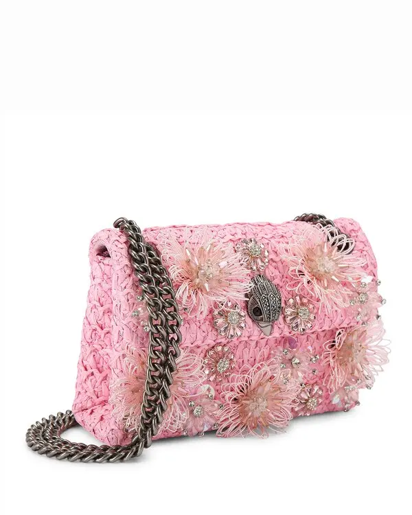 Kurt Geiger Kensington Mini Woven Convertible Crossbody - Pink