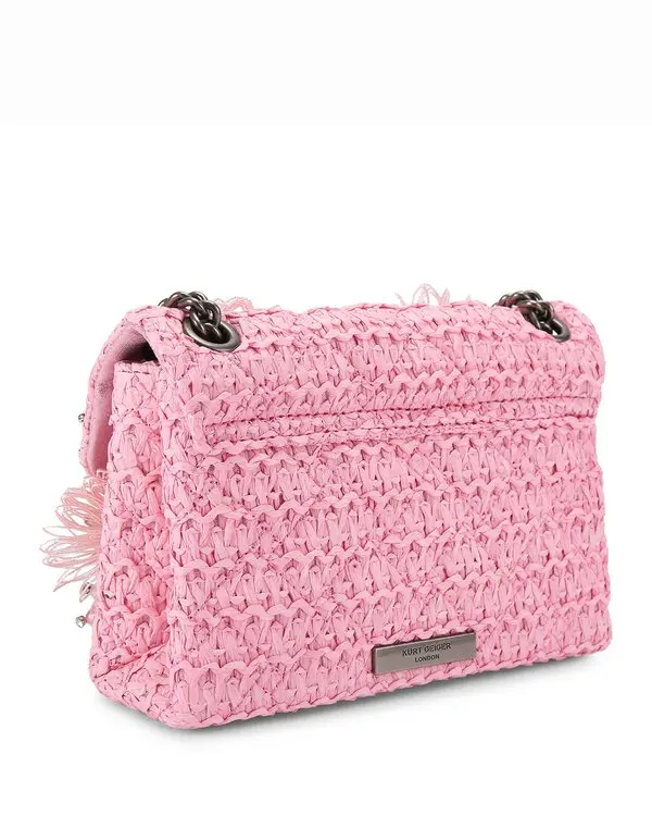 Kurt Geiger Kensington Mini Woven Convertible Crossbody - Pink