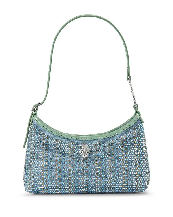 Kurt Geiger Mini Sparkling Shoulder Bag - Light Blue/green