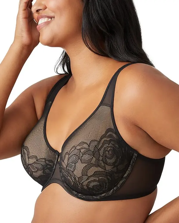 Wacoal Full Figure Stark Beauty Underwire Bra - Black