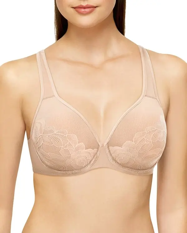 Wacoal Full Figure Stark Beauty Underwire Bra - Sand