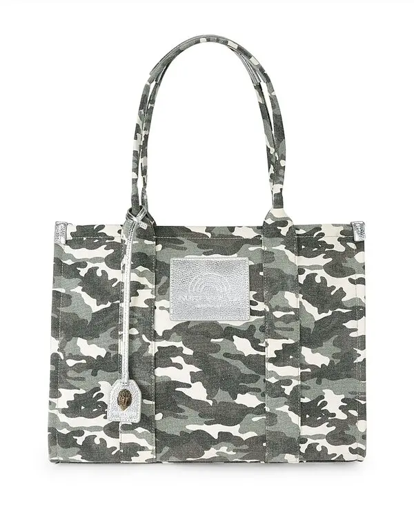Kurt Geiger Southbank Large Camo Tote - Open Green