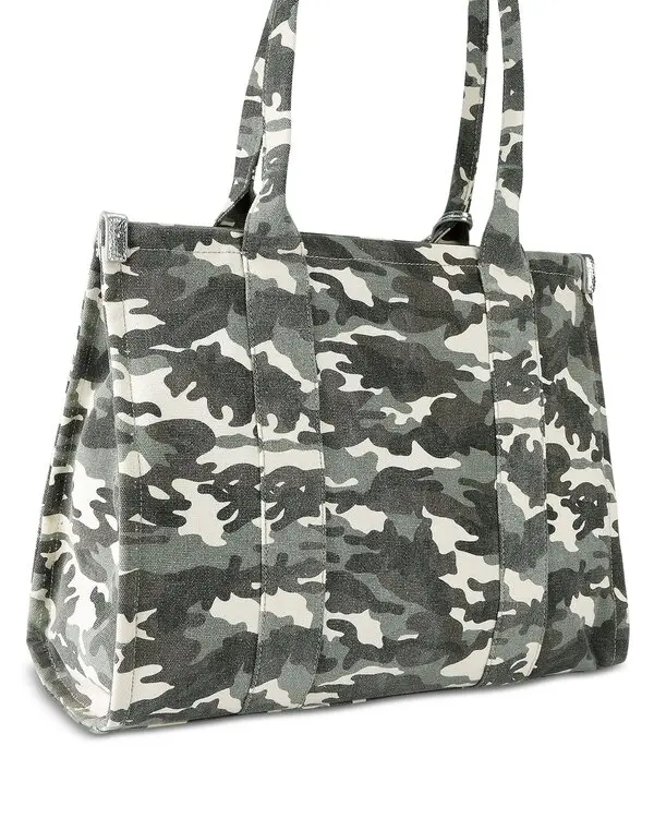 Kurt Geiger Southbank Large Camo Tote - Open Green