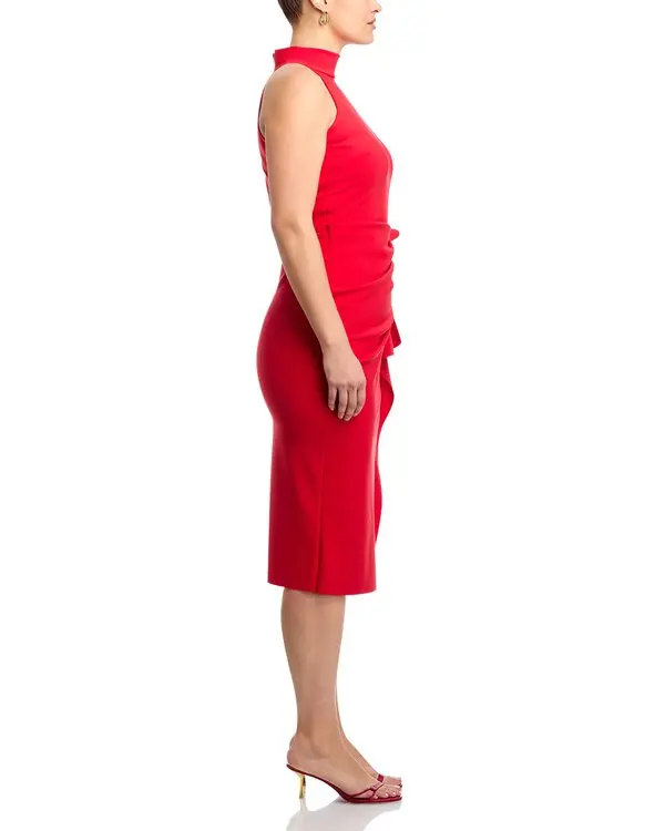 Chiara Boni La Petite Robe Gudrum Ruffled Sheath Dress - Red