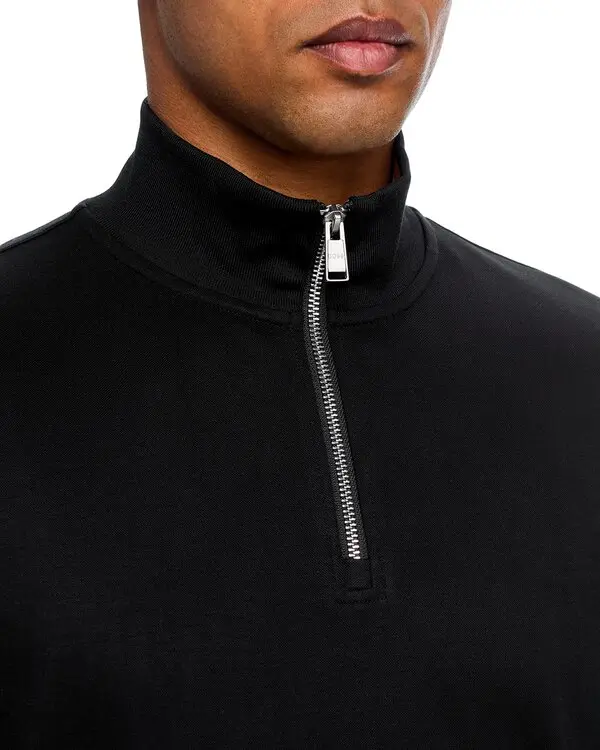 BOSS H-stimmann Quarter Zip Sweater - Black